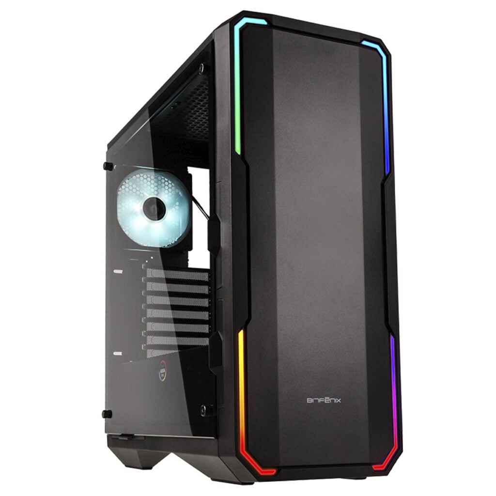 Case Gamemax Gaming Panda Black T802 0.8MM Glass Side FAN-120mm Mid ...