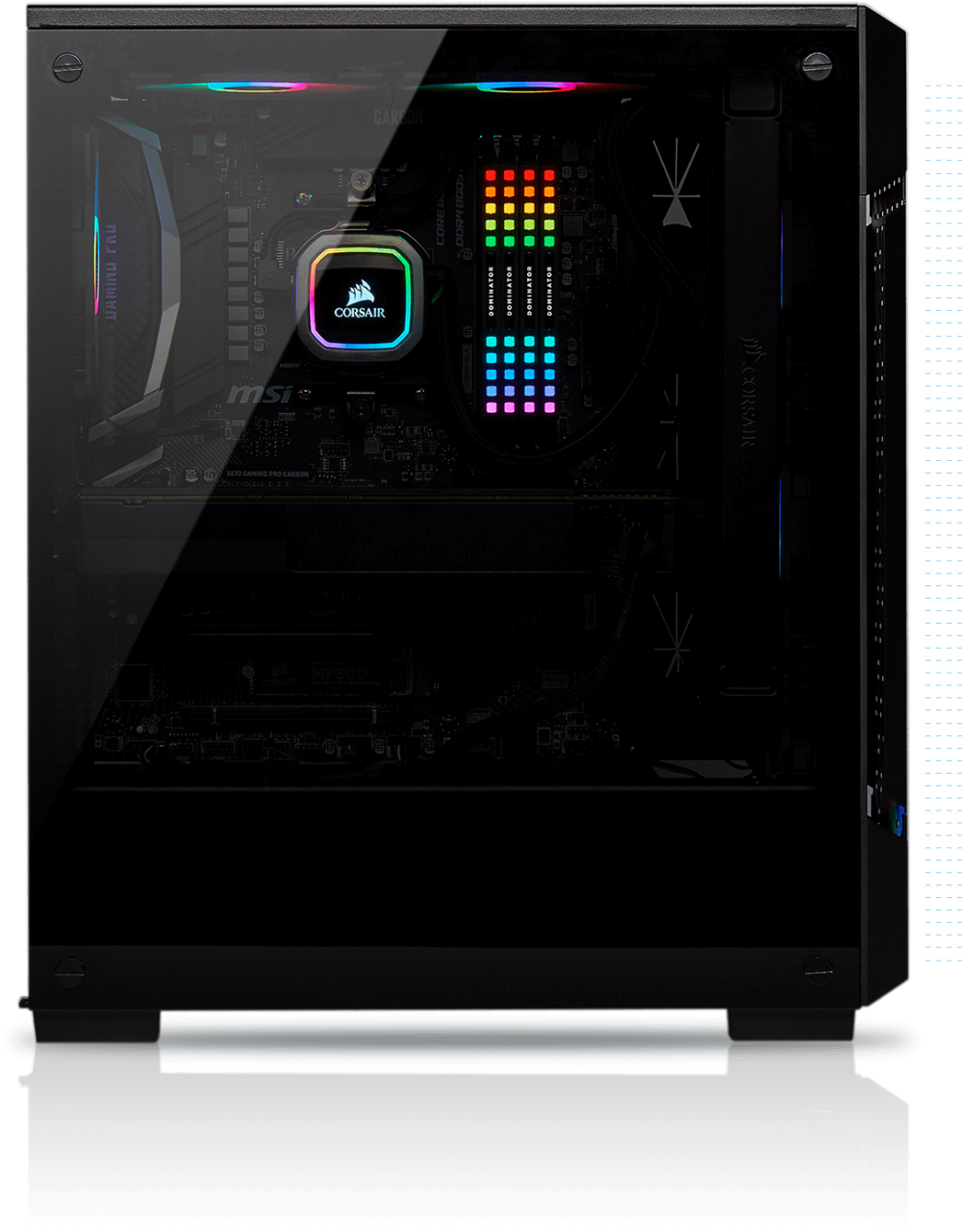 Case Corsair iCUE RGB 220T Air Flow Black – TECNOSMART – Tienda PC Gamer