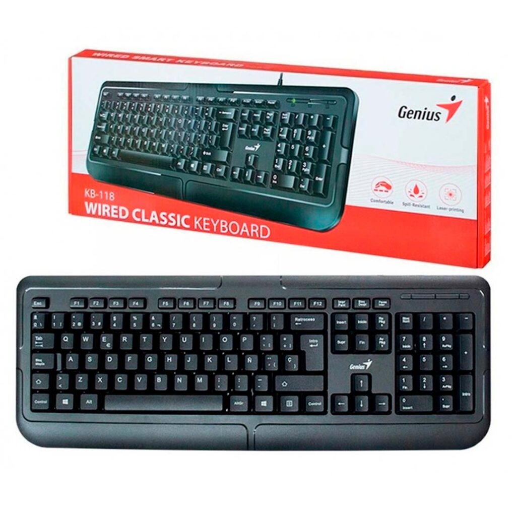 Teclado Genius KB-118 USB EspaÑol – TECNOSMART – Tienda PC Gamer